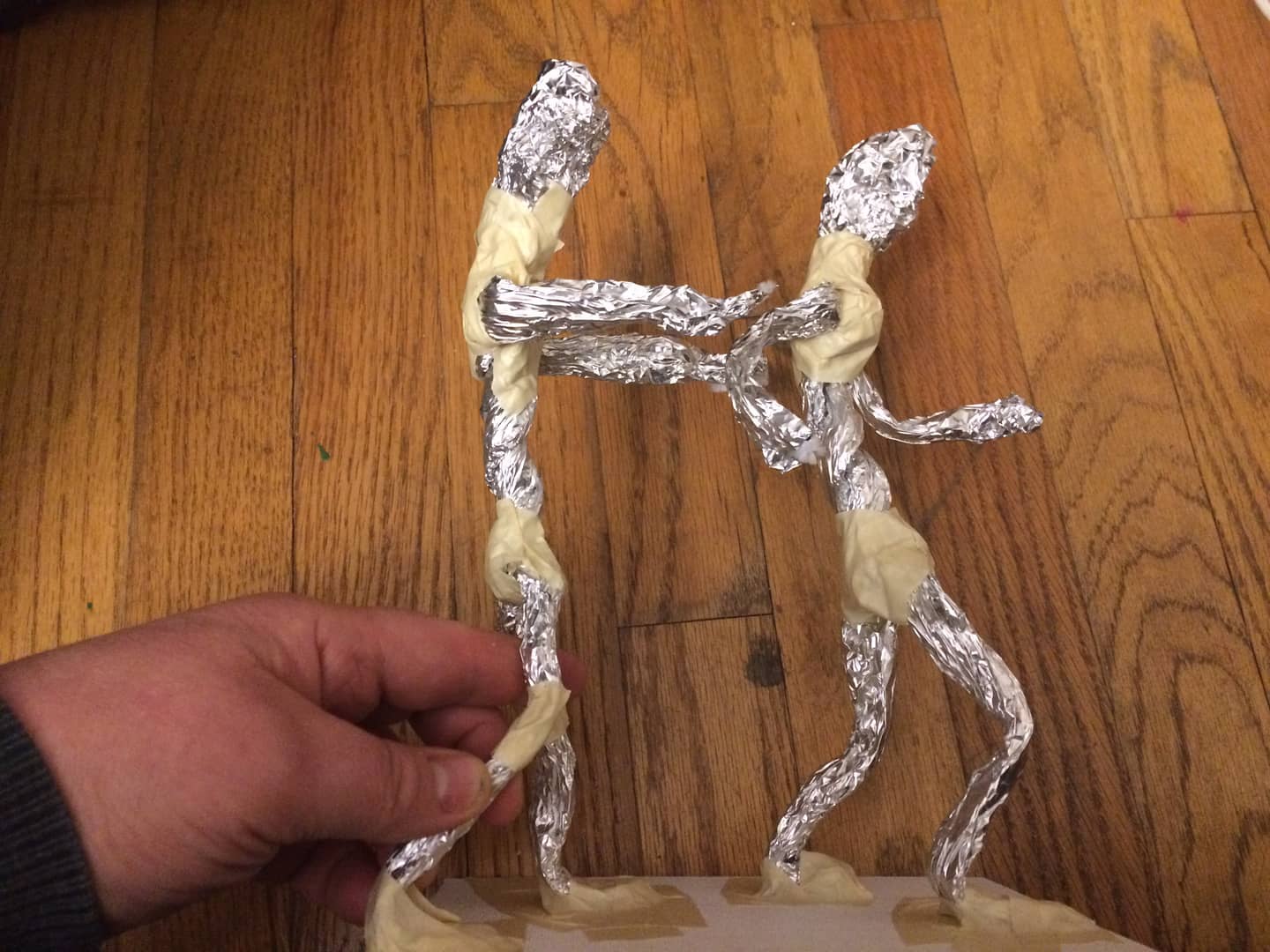 How to build human figure armatures using pipe cleaners and aluminum ...