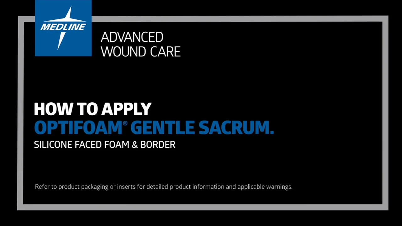 Optifoam Gentle Sacrum (with silicone facing) Application