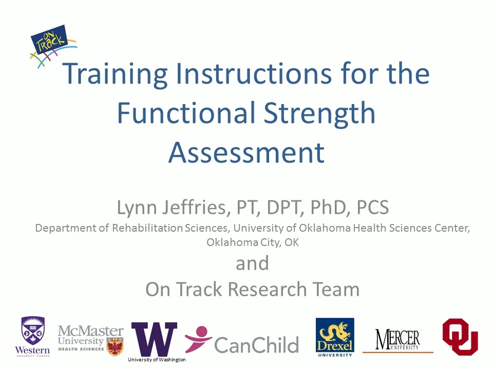 FSA training and testing presentation with audio and video