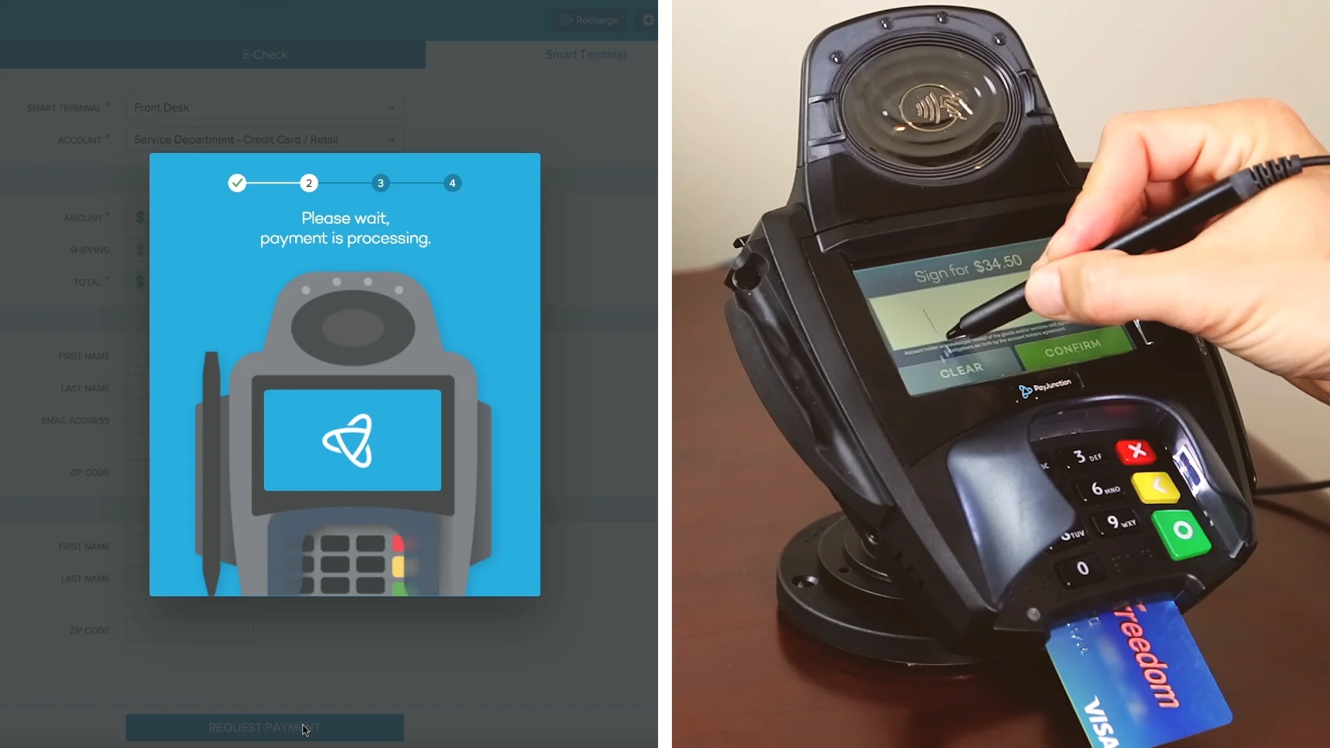 How to Process a Transaction Using Smart Terminal