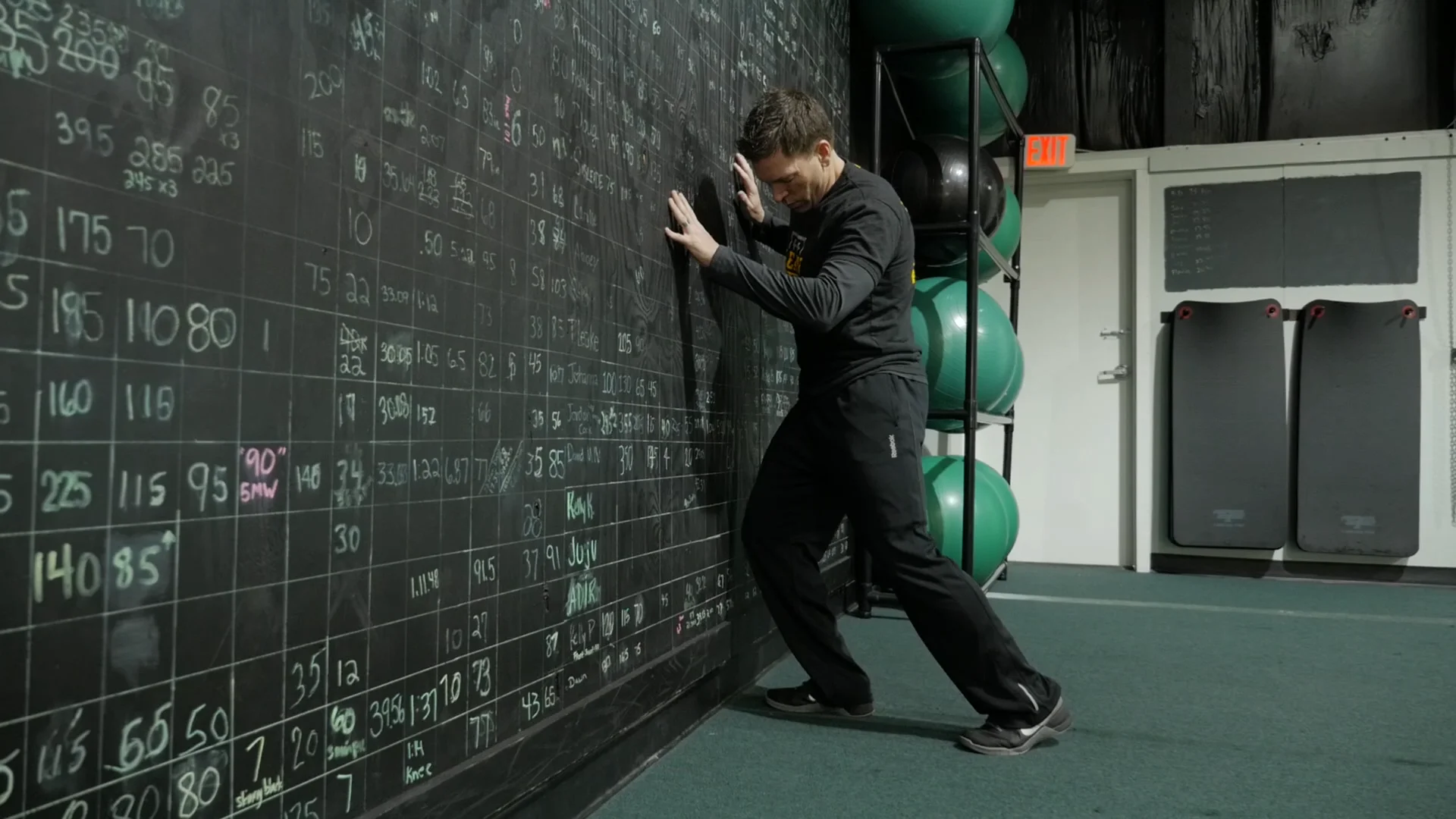 Standing Wall Soleus Stretch