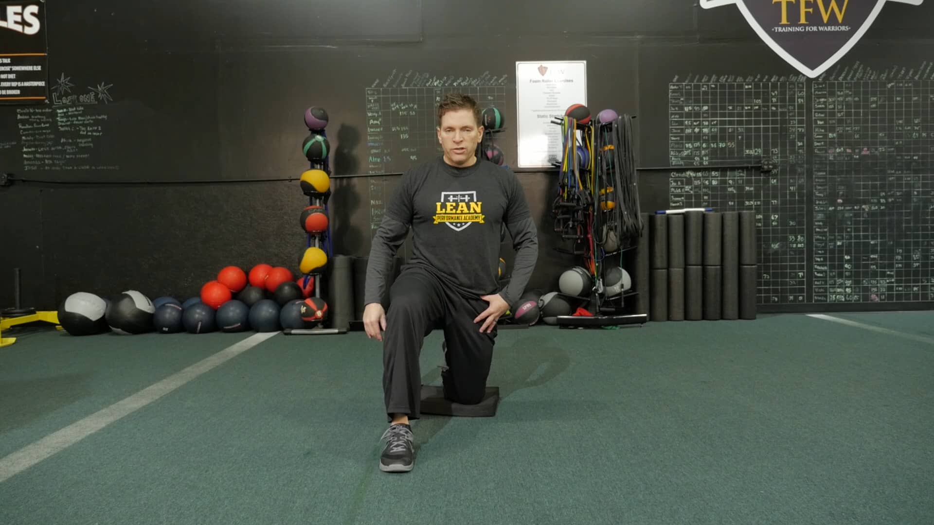 Half-Kneeling Hip Flexor Stretch with Rotation on Vimeo