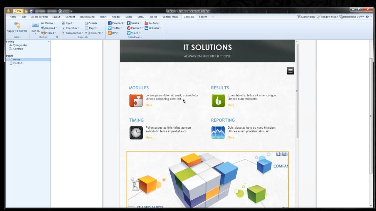 Artisteer 4.3 | All New features and Templates Save fixed on Vimeo