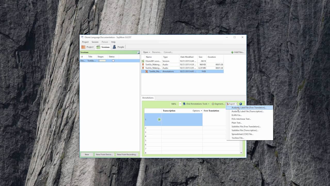 Demonstration of SayMore Language Documentation Software [Tutorial] on Vimeo