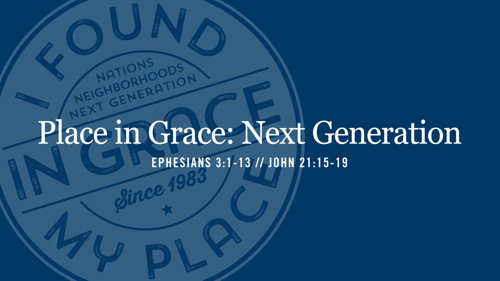 Place in Grace : Next Generation on Vimeo
