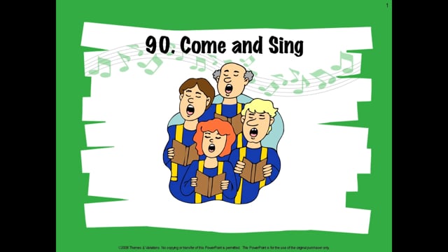 Come and Sing | MusicplayOnline