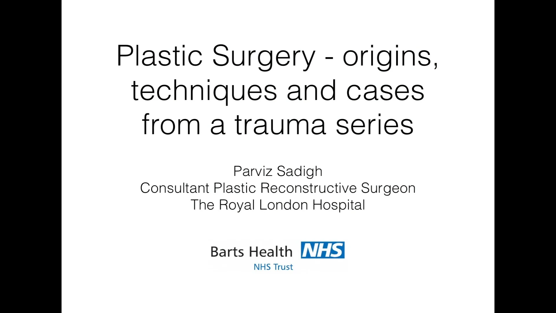 Plastic surgery: origins, techniques and cases from a trauma series