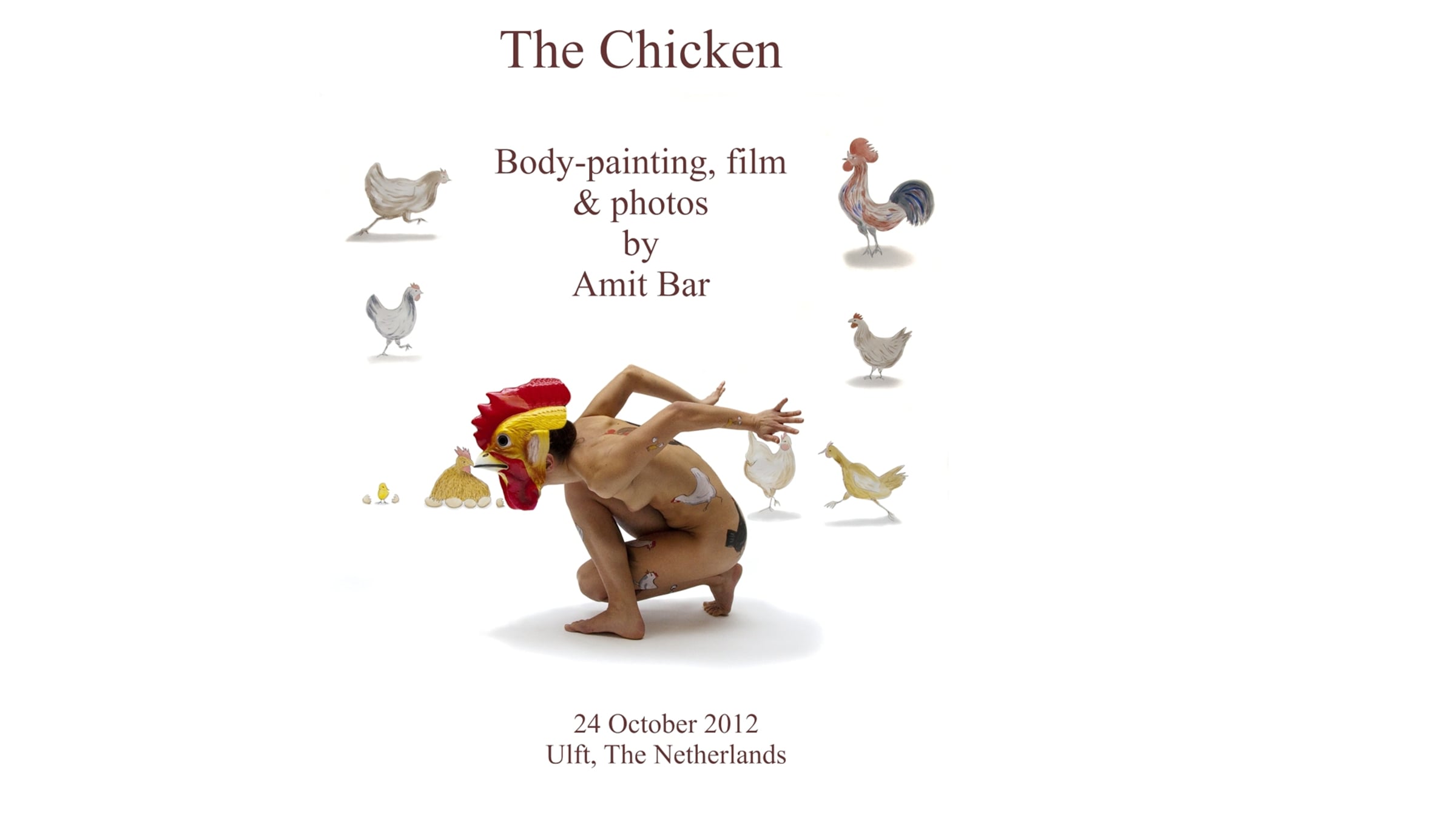 The Chicken body-painting by Amit Bar