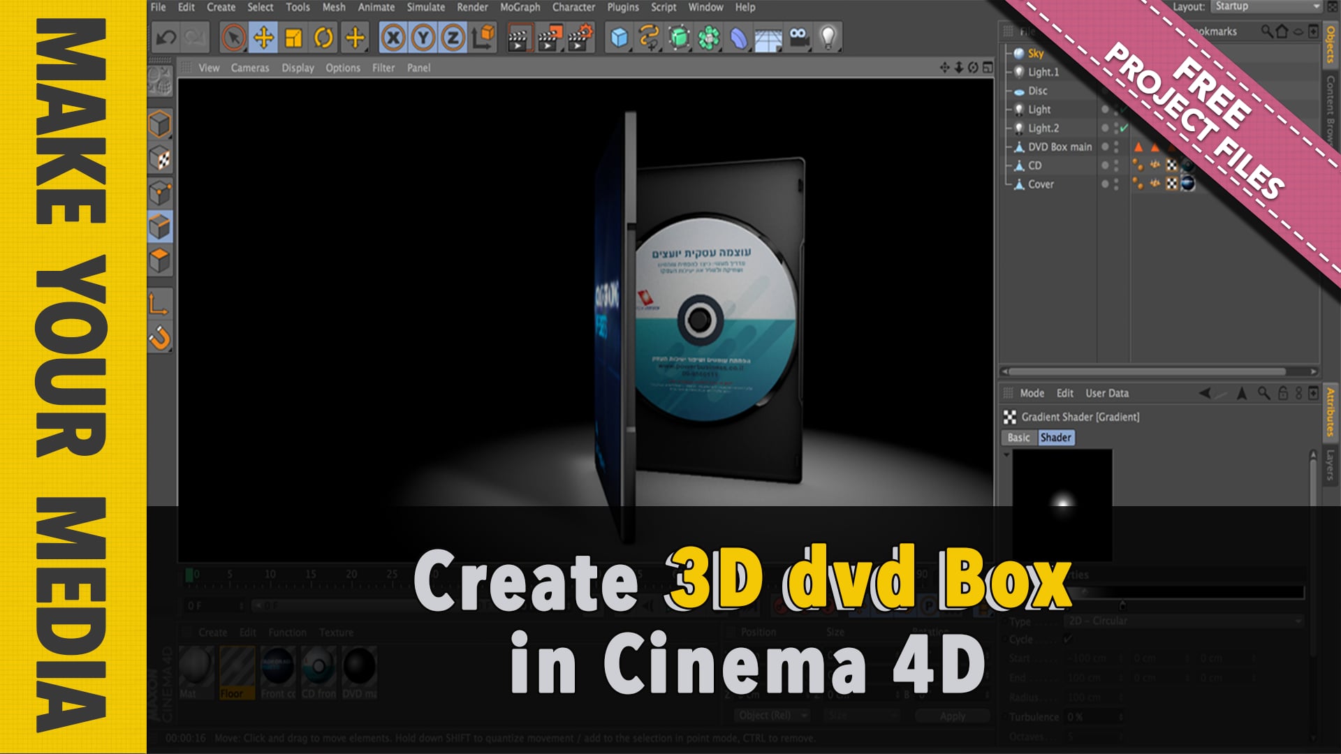 Create 3D DVD Box in Cinema 4D on Vimeo