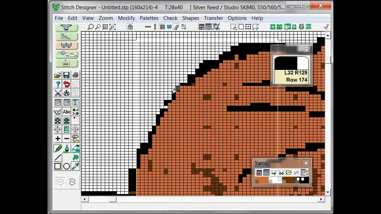 Conversion of a Multicolored Picture | Machine Knitting Tutorial
