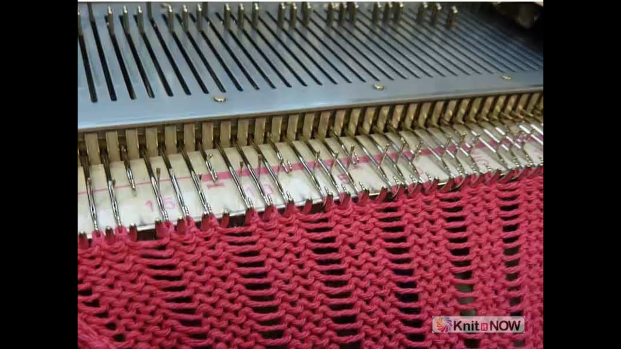 Every other needle cast on | Machine Knitting Tutorial