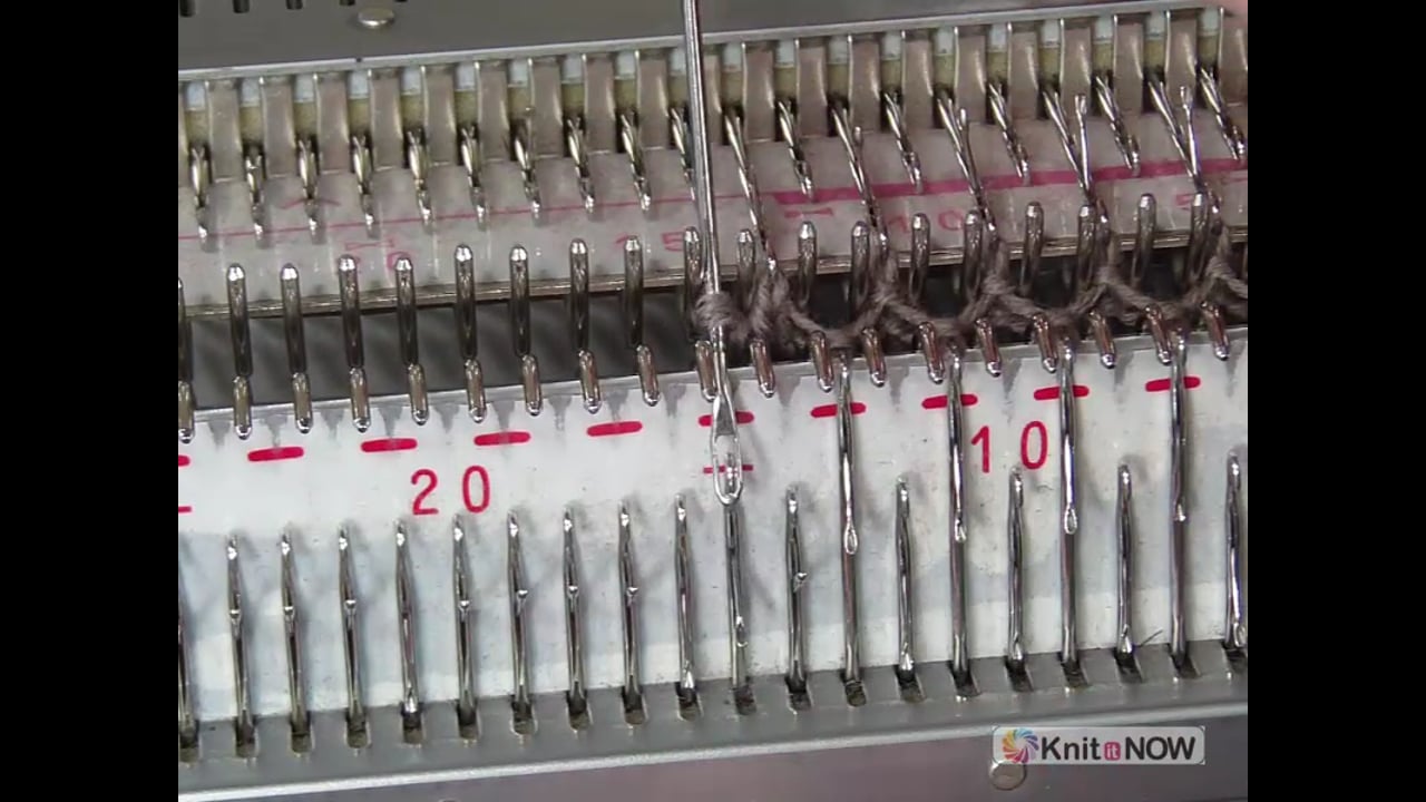 1x1 Ribbing Decrease Techniques | Machine Knitting Tutorial