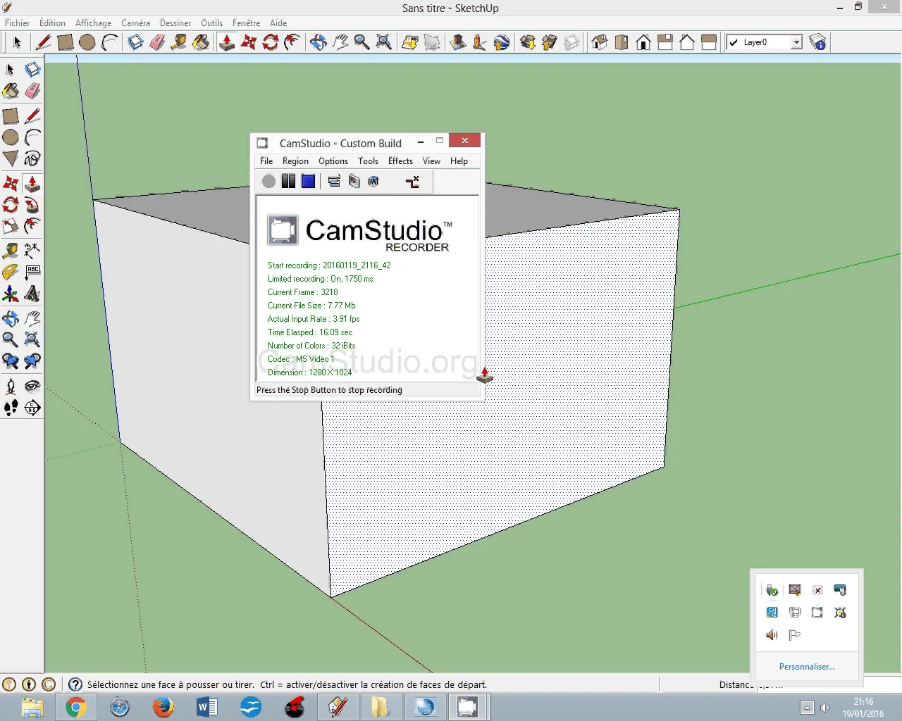 Créer un cube sous Sketchup on Vimeo