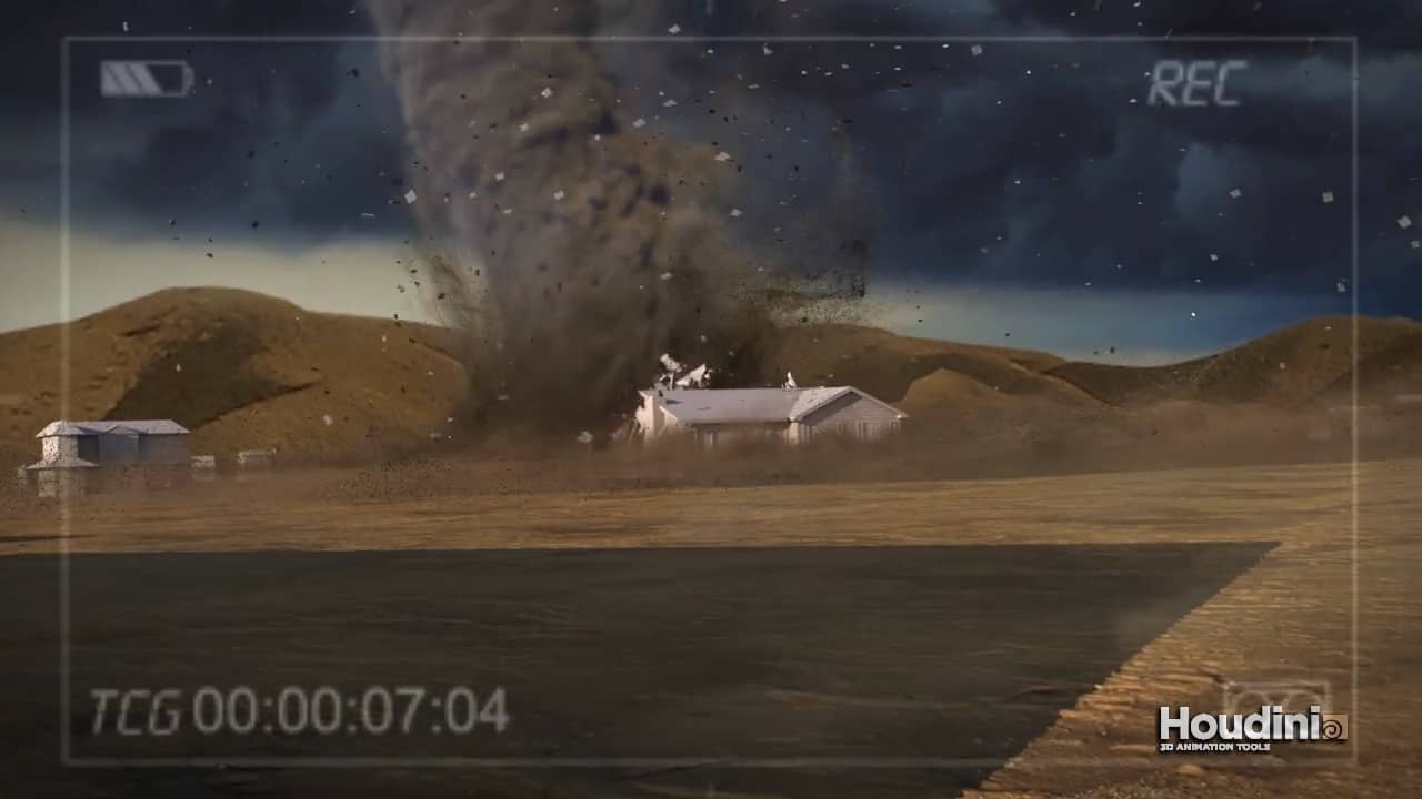 Tornado scene - Houdini simulation on Vimeo