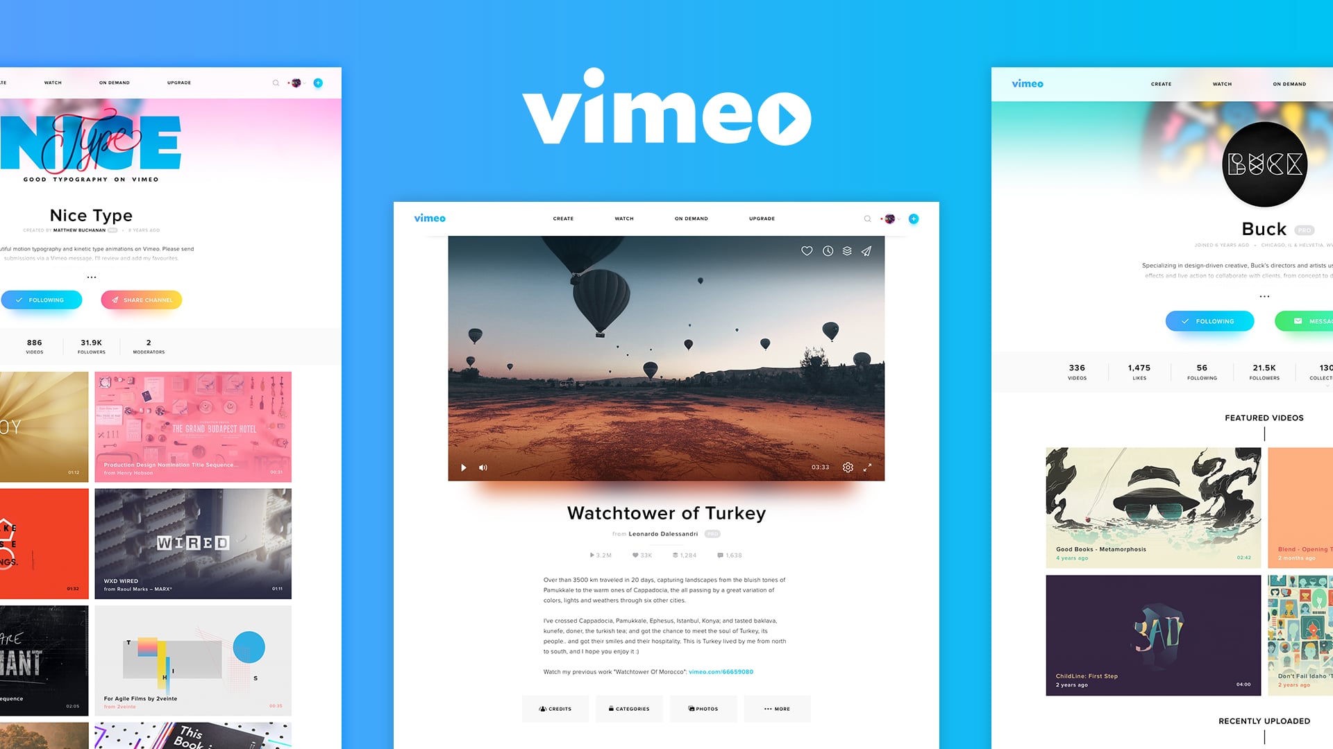 Vimeo Redesign Concept on Vimeo