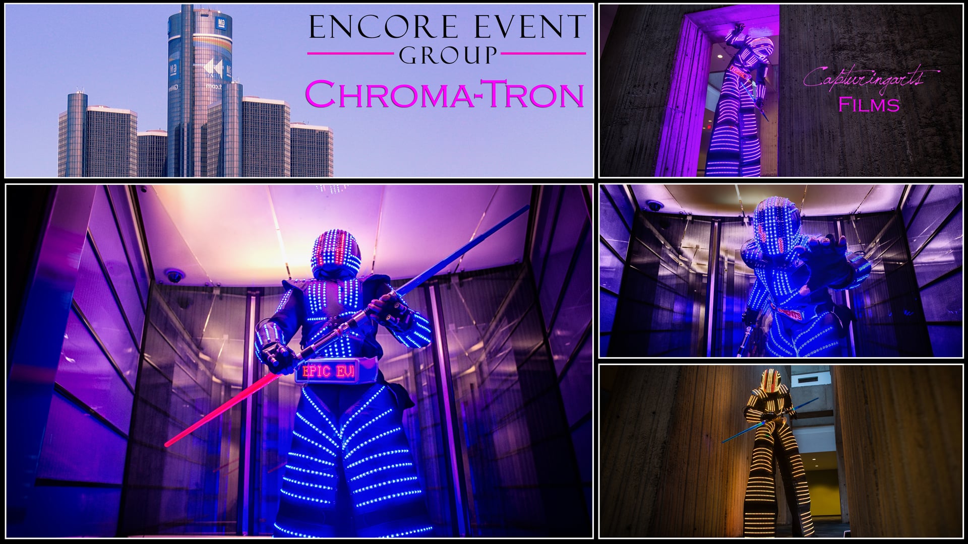 Chroma-Tron Detroit LED Robot in Michigan for Events on Vimeo