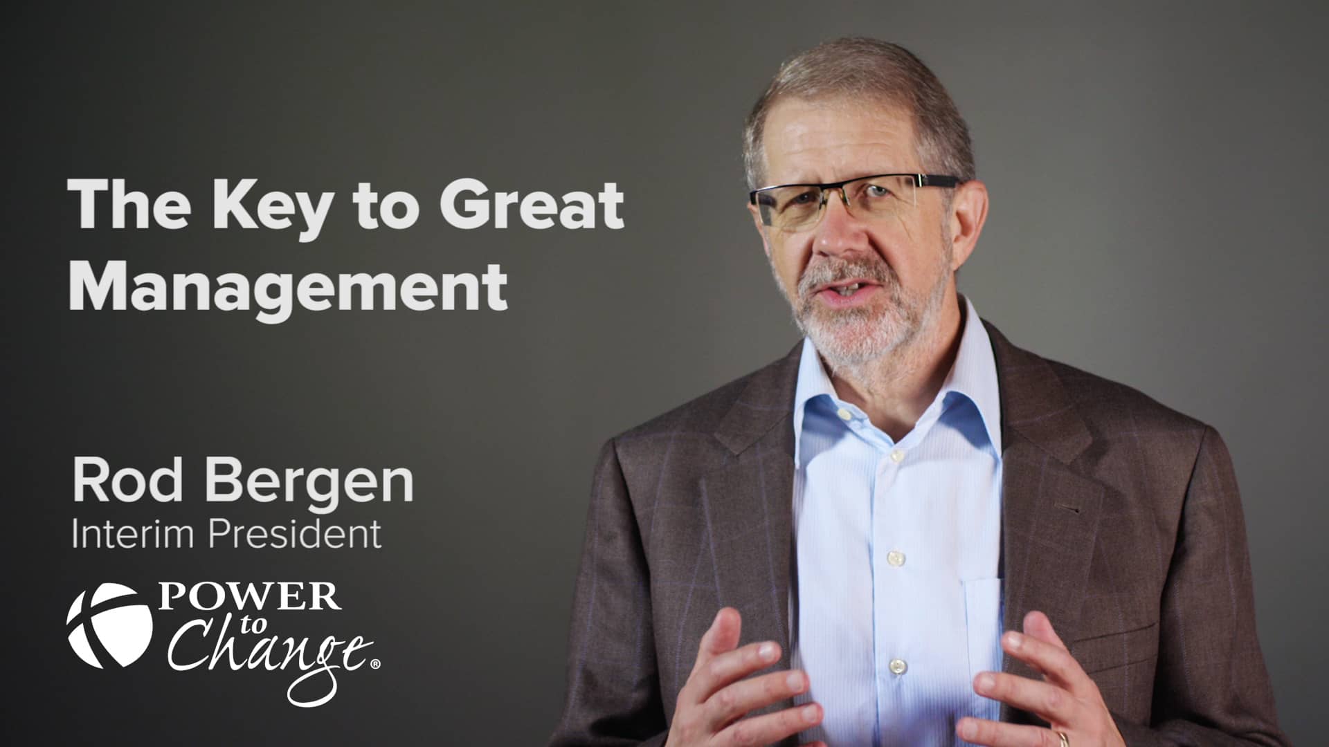 Rod Bergen - The Key to Great Management on Vimeo