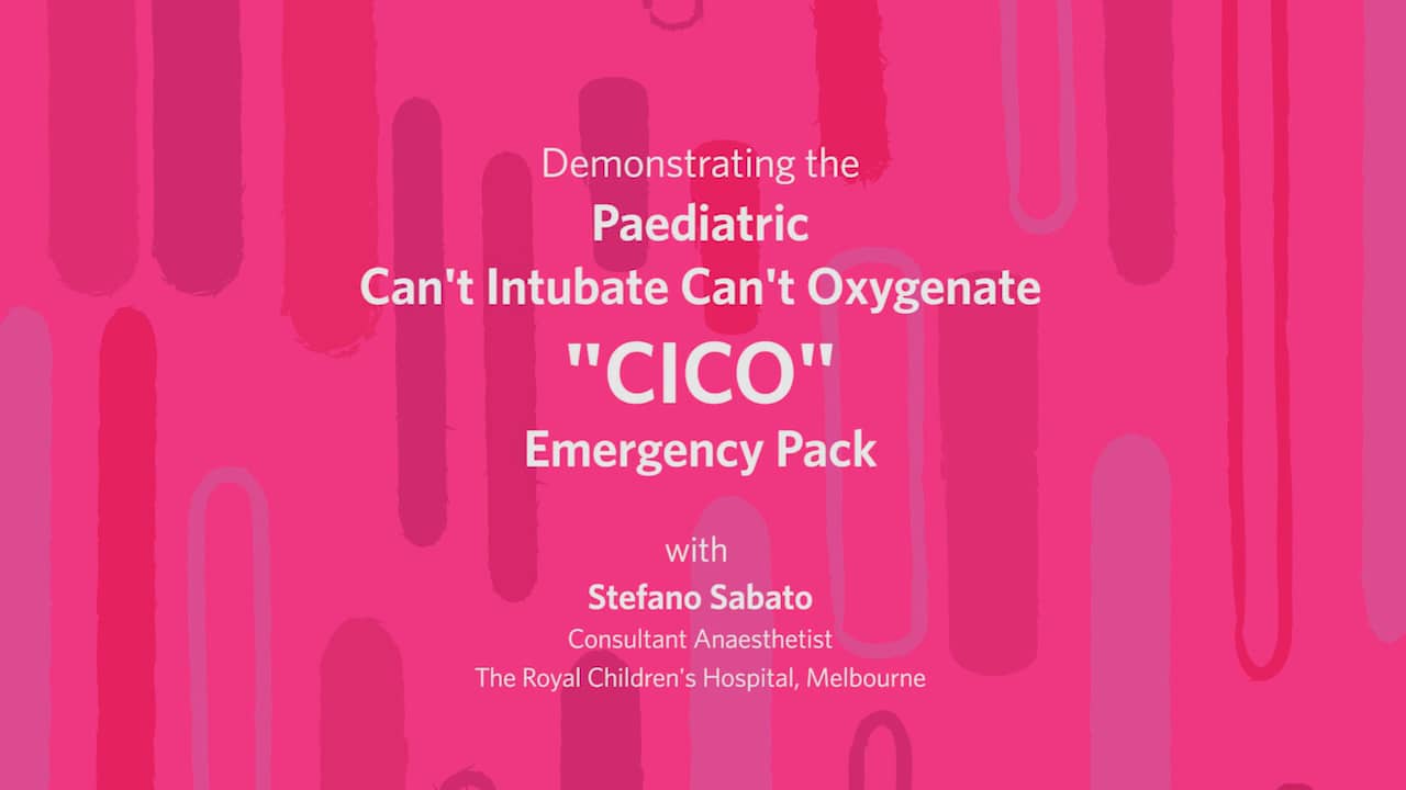 CICO Emergency Pack at RCH on Vimeo
