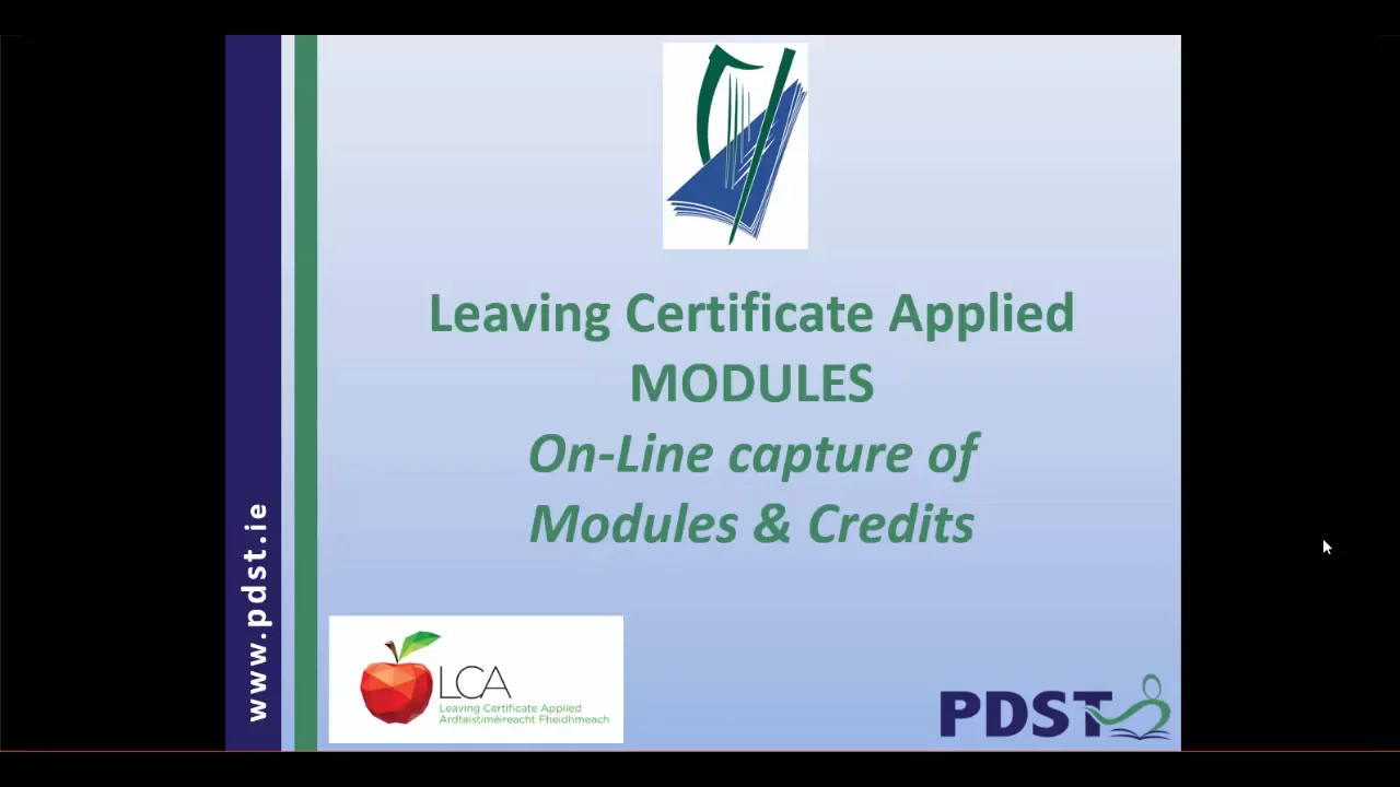 LCA-SEC MODULES and CREDITS tutorial for LCA Co-ordinators