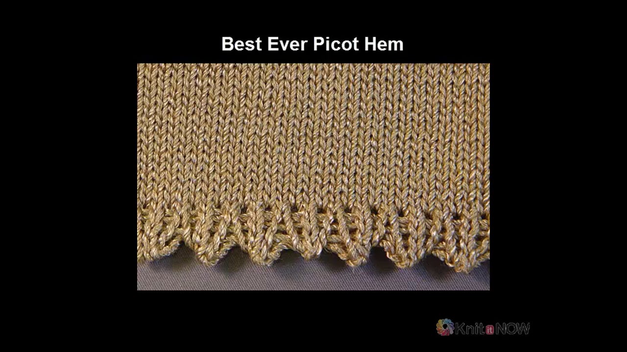Best Ever Picot Hem | Machine Knitting Tutorial