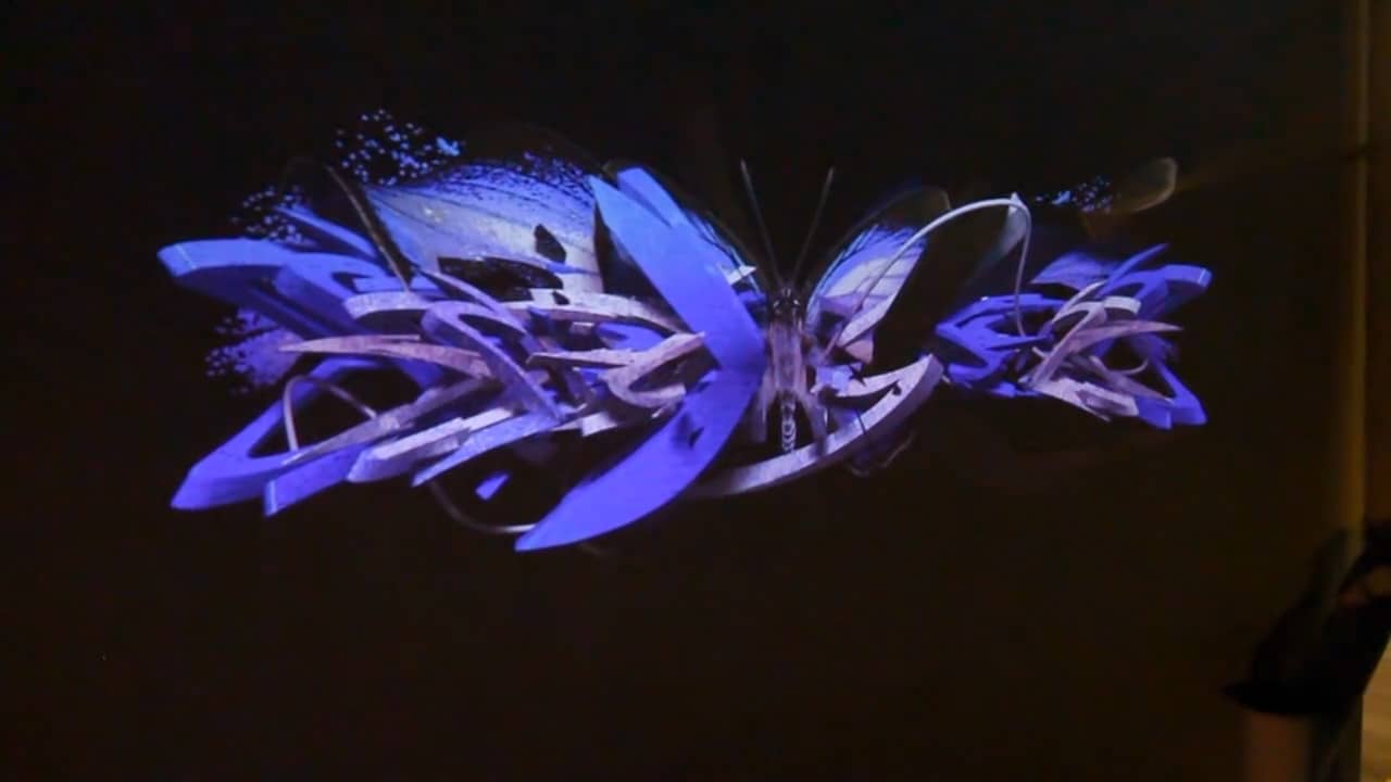 3d graffiti - Animated Insect graffiti projection on Vimeo