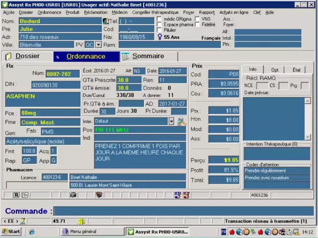 Webinaire sur les nouveautes 3.65 d'Assyst Rx