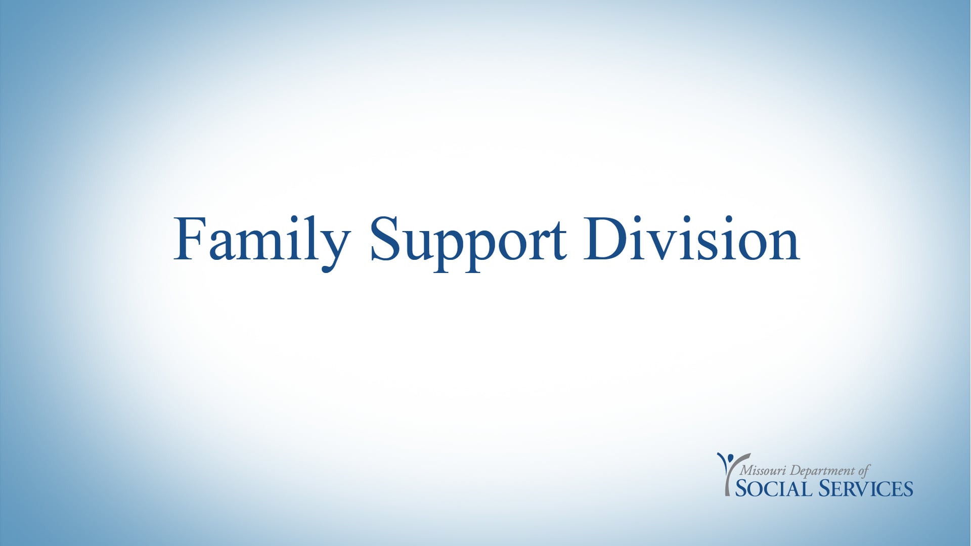 The New Face of Family Support Division on Vimeo