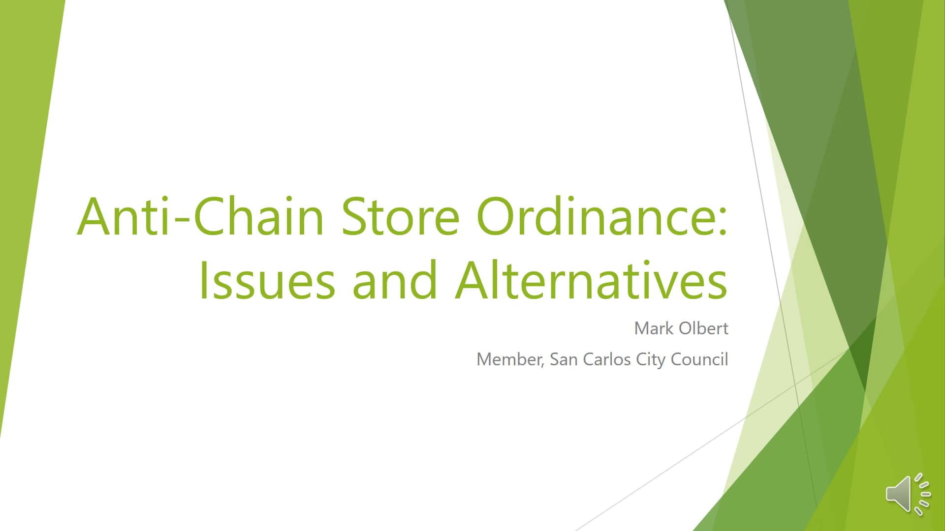 Anti Chain Store Ordinance on Vimeo