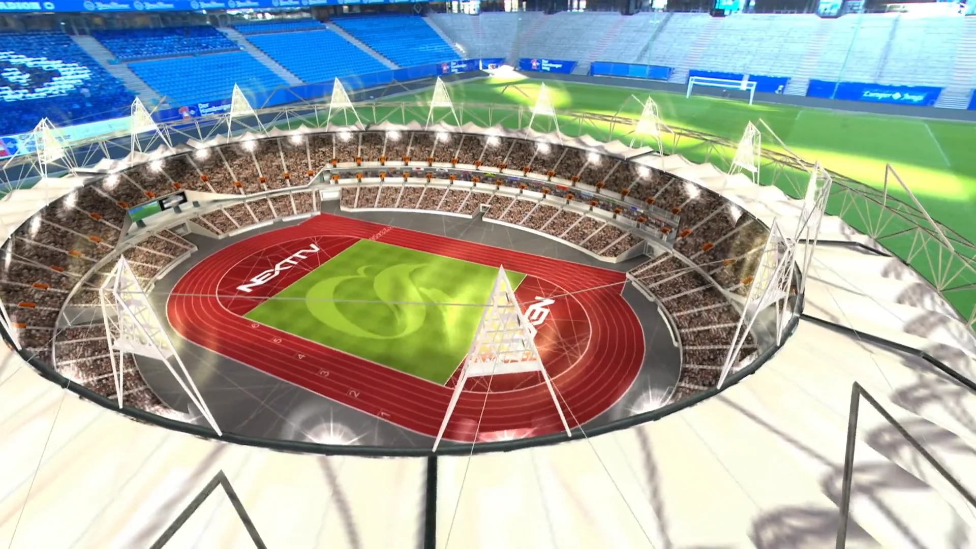 Sports AR graphics with Viz Virtual Studio and Spidercam vector