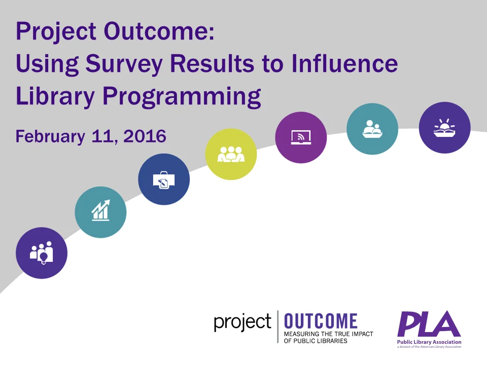 Project Outcome: Using Survey Results to Influence Library Programming
