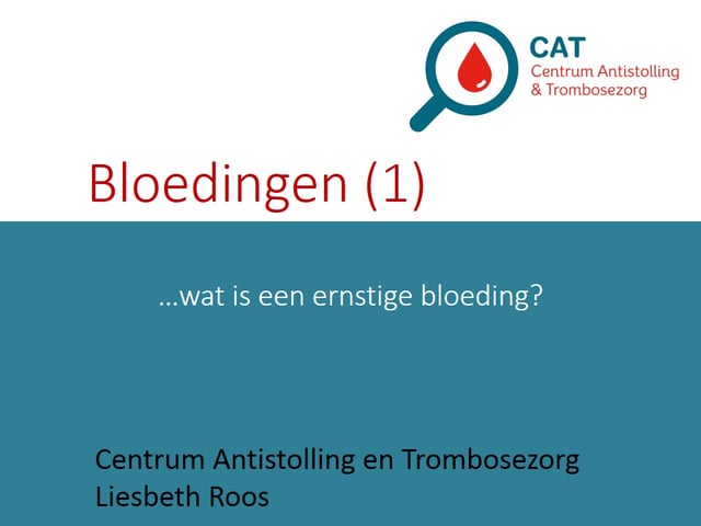 8 Wat is een ernstige bloeding? on Vimeo