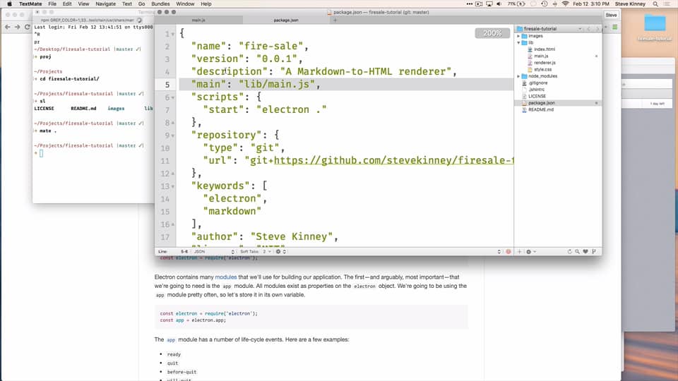 Getting Started with Electron on Vimeo