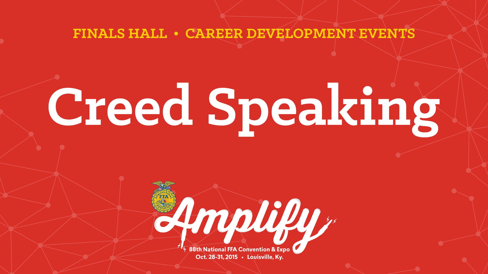 2015 Creed Speaking | Final Hall | Videos & Movies on Vimeo