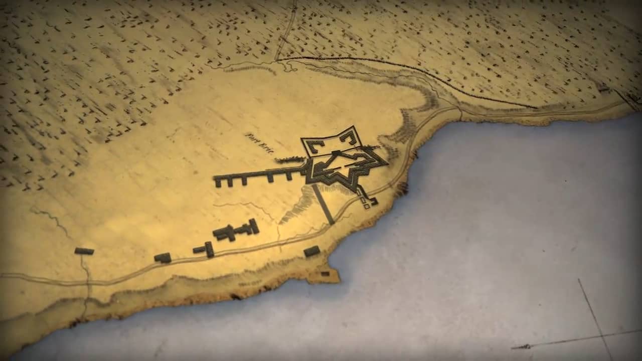 Old Fort Niagara map animation on Vimeo