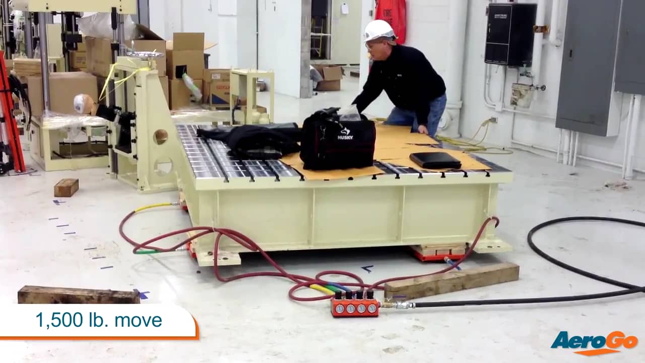 Air Caster Rigging System moves 1,500 lbs on Vimeo