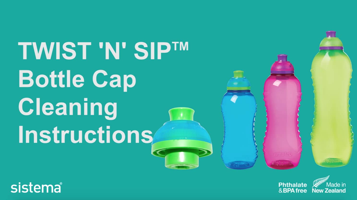 Twist N Sip Bottle Cap Cleaning Instructions Video on Vimeo