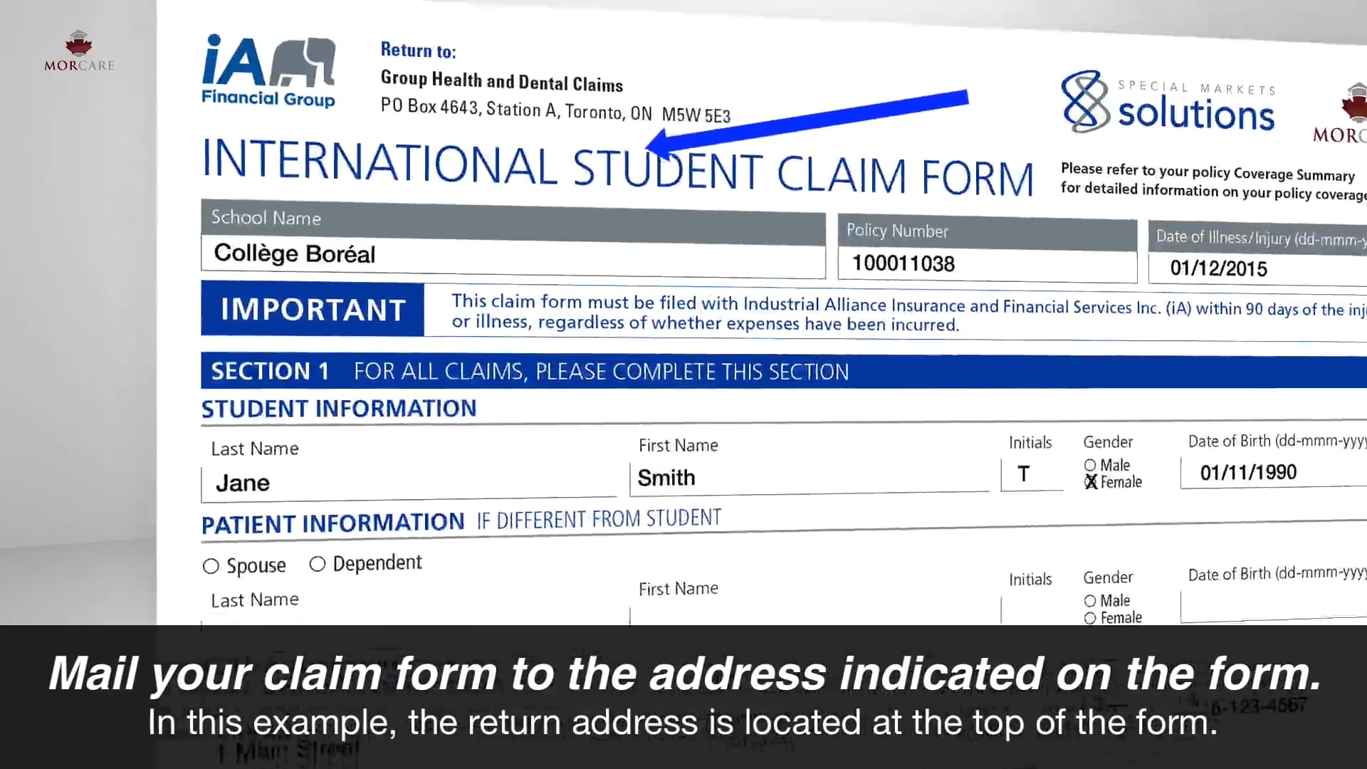 Morcare Claim Forms - Collège Boréal on Vimeo