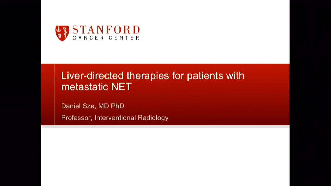Dr. Daniel Sze - Liver Directed Therapy on Vimeo