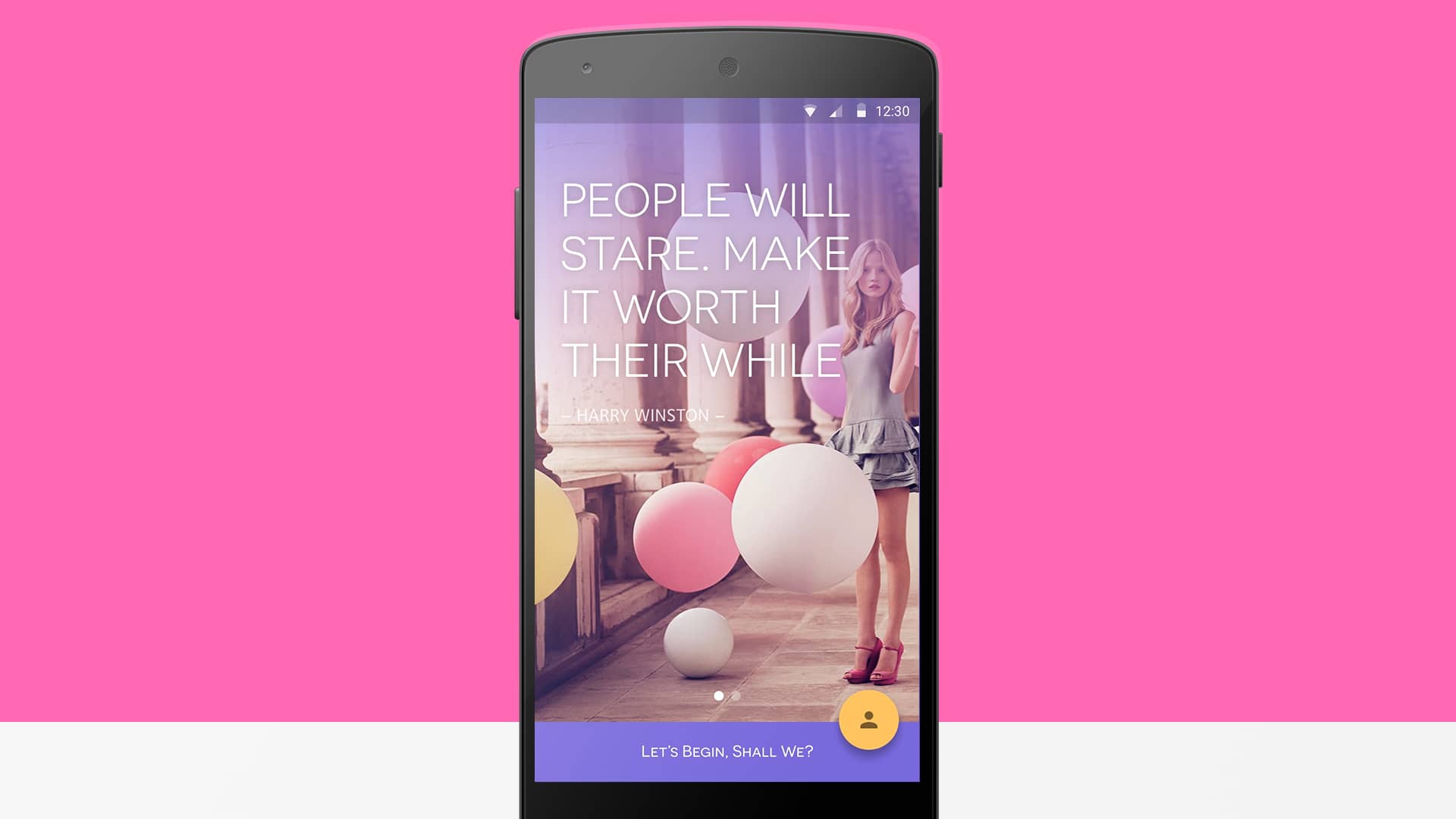 Fashionista – Material Design UI Kit on Vimeo
