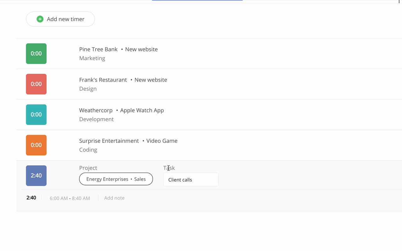 Hours Demo: Time Tracking and Timeline on Vimeo