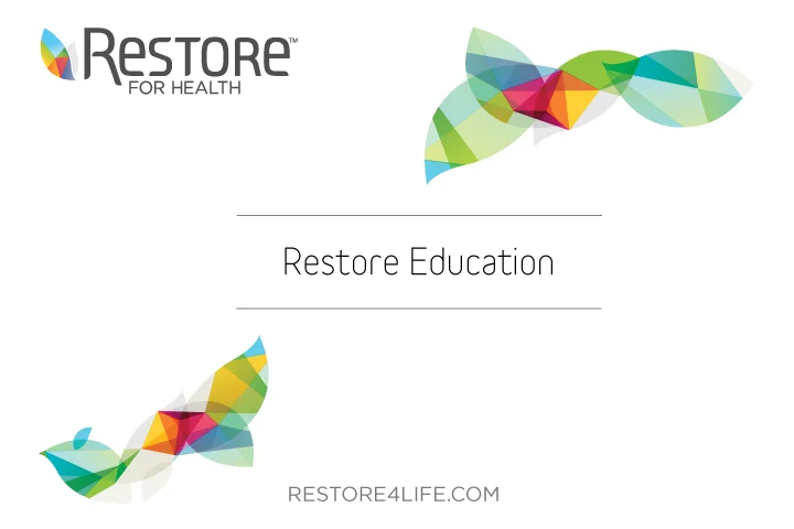 Restore Education on Vimeo