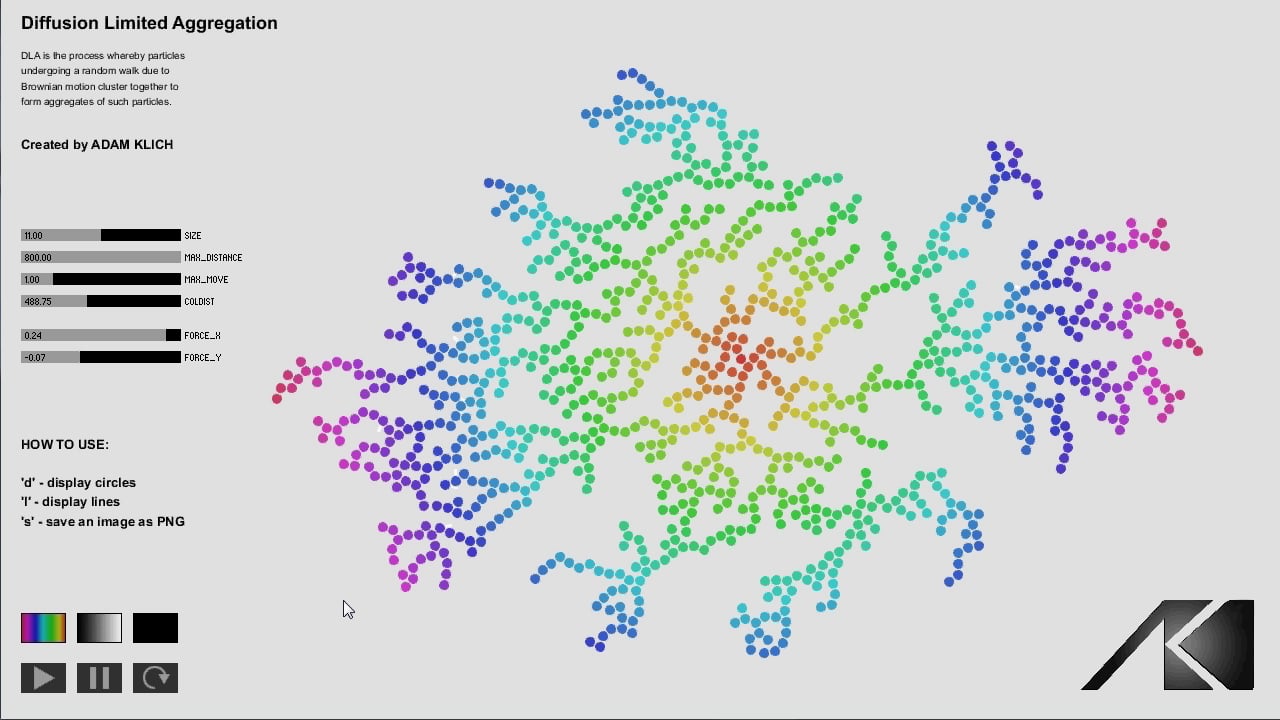 Diffusion-limited aggregation on Vimeo