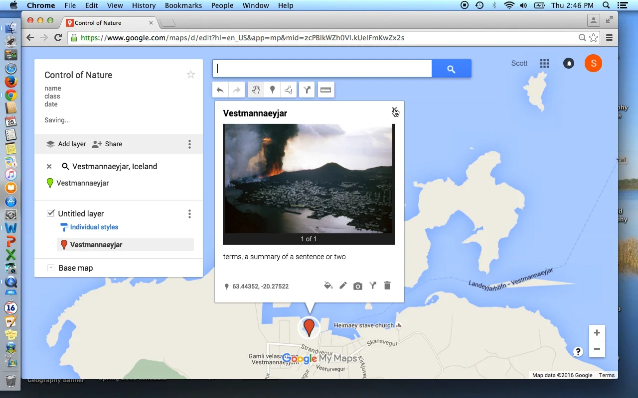 Control of Nature Google map on Vimeo