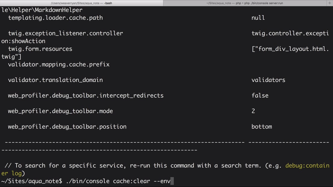 Parameters: The Variables of Configuration > Symfony 3 Fundamentals ... Parameters: The Variables of Configuration > Symfony 3 Fundamentals ...