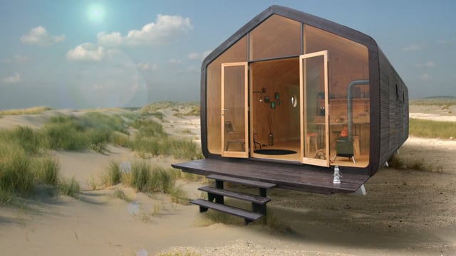 The Wikkelhouse Is a Tiny House Made from Cardboard