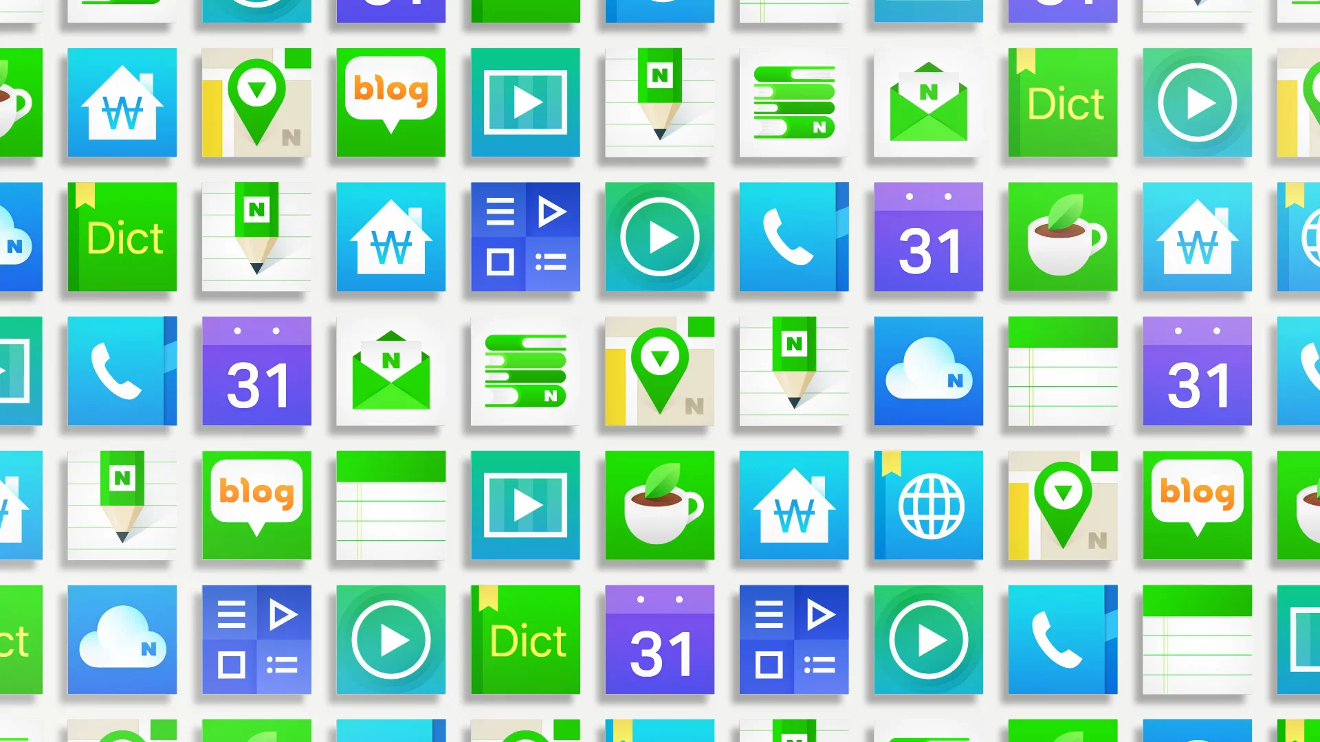 NAVER Square Icon Motion (Director's Cut) on Vimeo