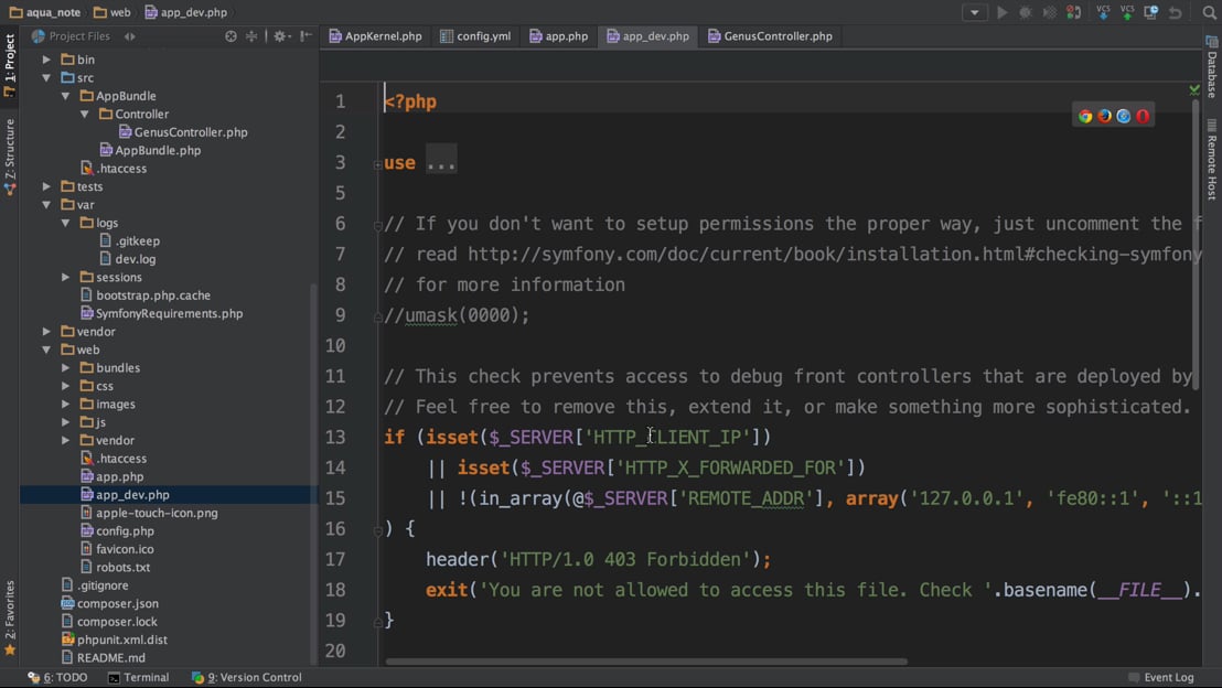 Environments Symfony 3 Fundamentals Bundles Configuration