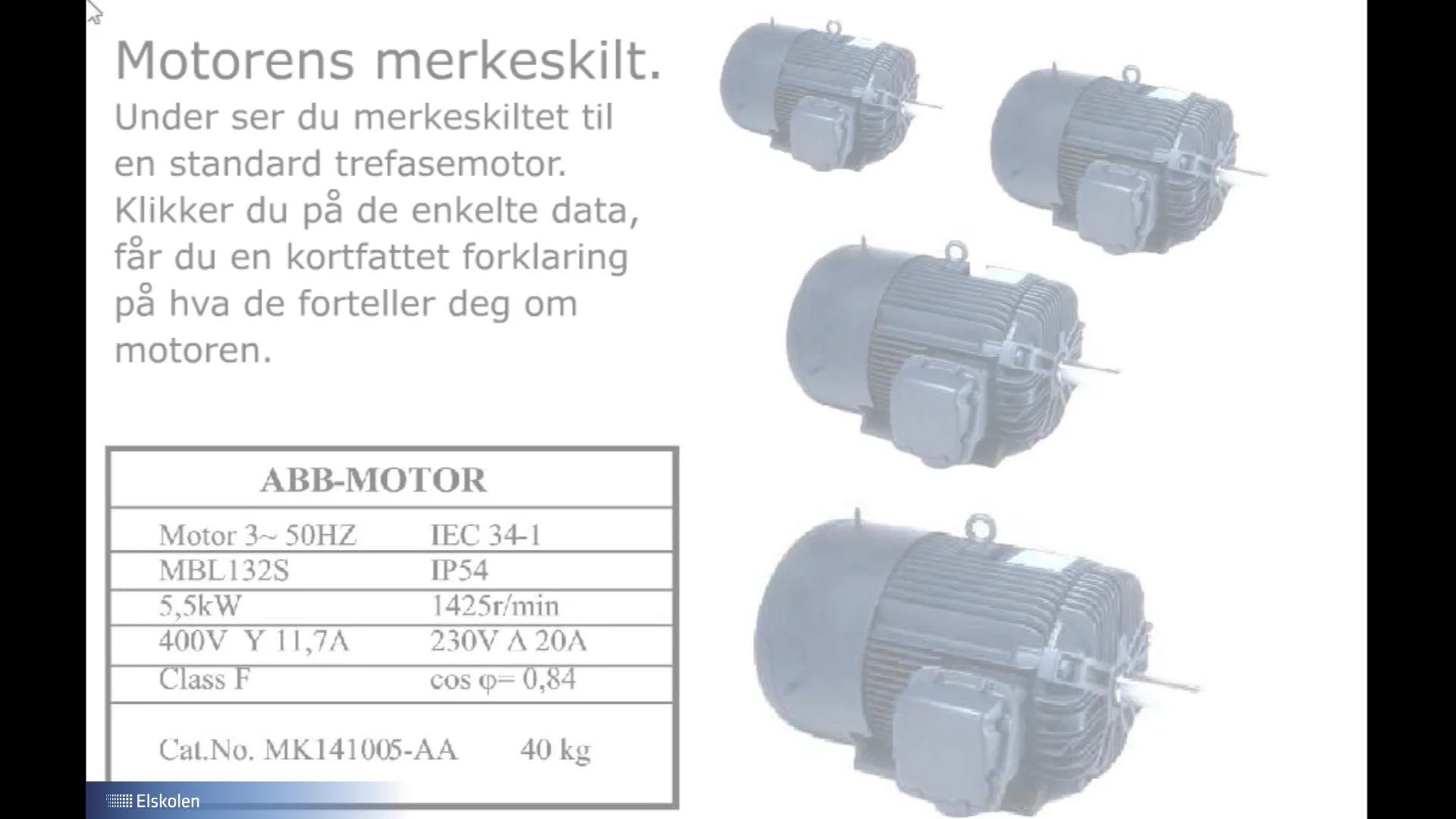 Motorens merkeskilt