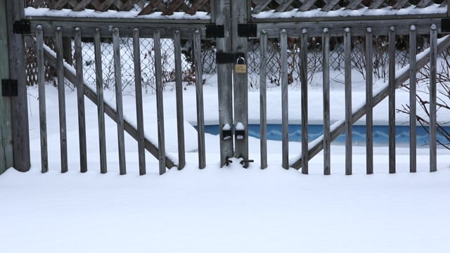 Snowing, Gate, Closed. Free Stock Video - Pixabay