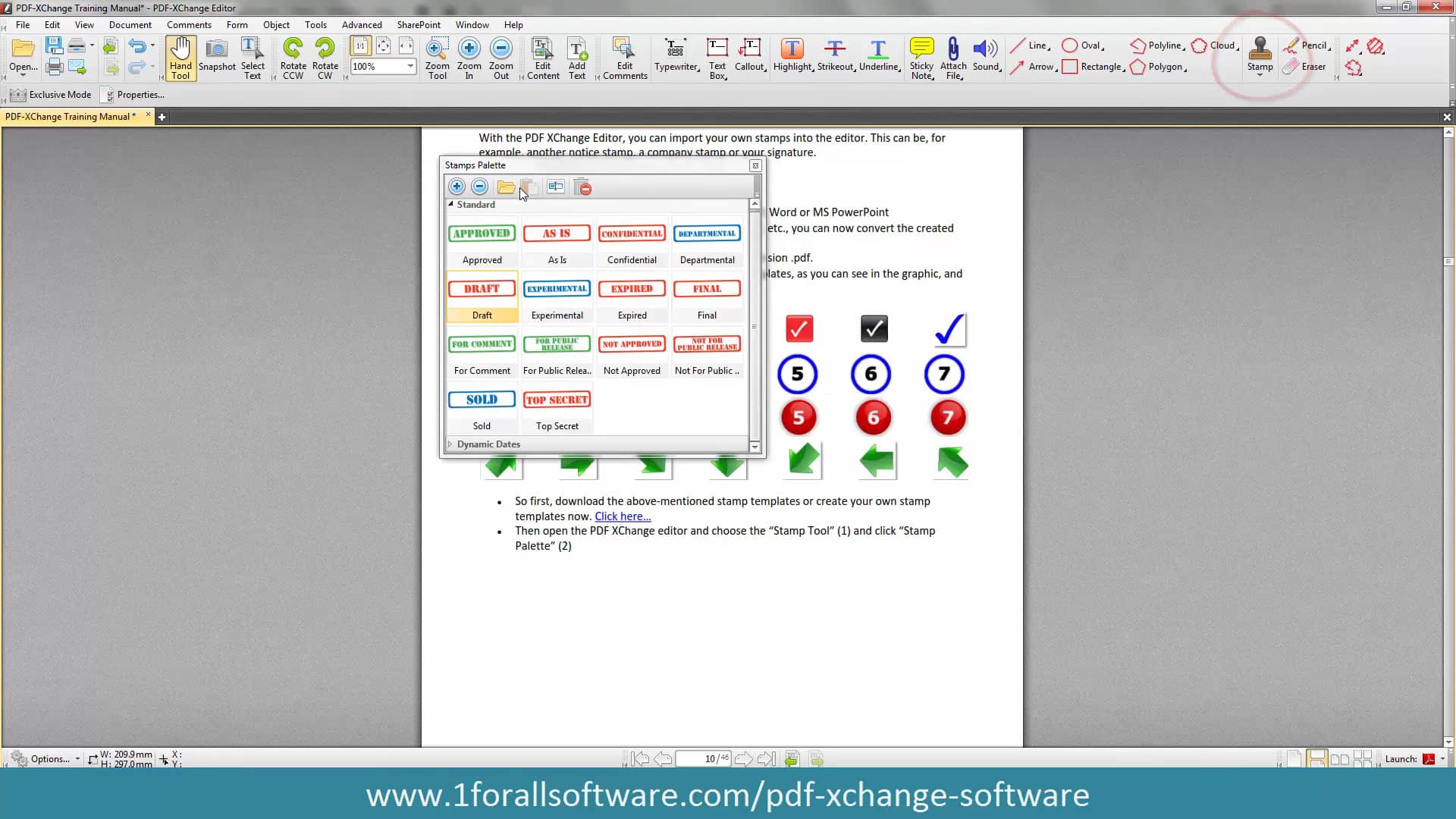 PDF-XChange Editor - How to create your own Stamp on Vimeo